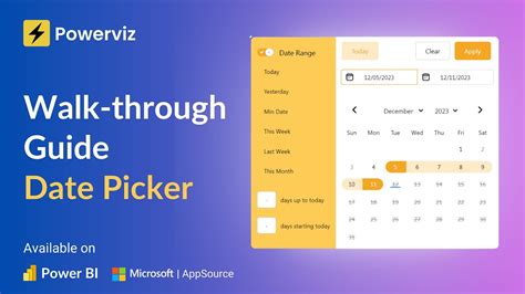 Date Picker Visual Step By Step Tutorial Youtube