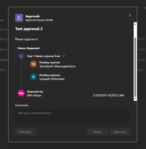 Approvals App Unable To Approvereject Rmicrosoftteams