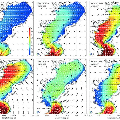 Spatial And Temporal Variation Of Significant Wave Height Color