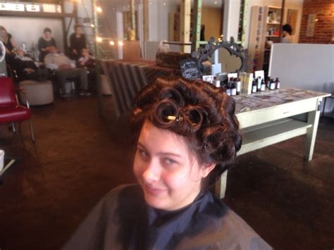 Some Fun Pin Curls Pin Curls Some Fun Salons Dreadlocks Victoria Hair Styles Beauty