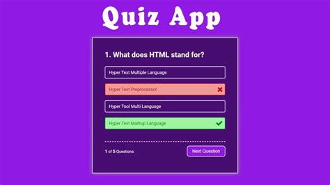 Quiz Application With Progress Bar Using Html Css 55 Off