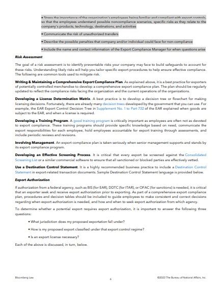 Building And Maintaining An Export Compliance Plan Customs