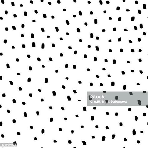 다양한 추상적 인 모양 점 스플랫과 원활한 패턴 손으로 그린 스타일에 잉크와 마커로 그려진 배경 스칸디나비아 스타일의 자연스러운 질감의 일러스트레이션 벡터 검은색에 대한