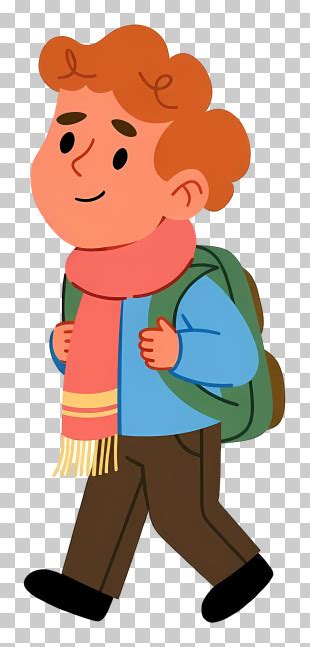 Little Boy Walking With Backpack Png Images Little Boy Walking With