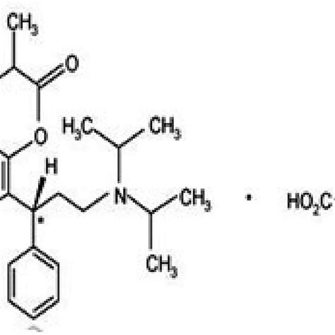 Structure Of Fesoterodine Fumarate Download Scientific Diagram