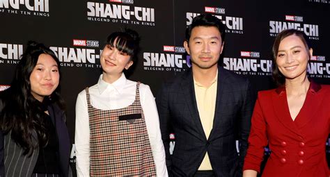 Awkwafina Menger Zhang Simu Liu And Fala Chen At Shang Chi And The Legend Of The Ten Rings