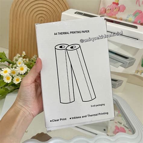 กระดาษม้วน A4 แบบปริ้นความร้อน ภาพคมชัด สำหรับเครื่องปริ้นไร้สายเท่านั้นค๊าาา Shopee Thailand