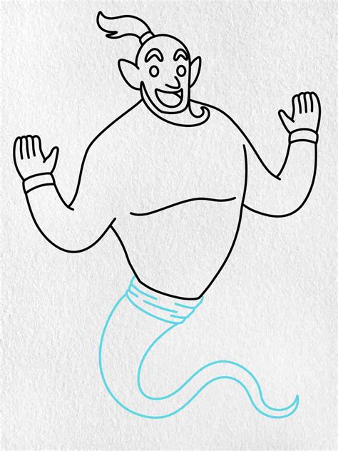 How To Draw Disney Genie