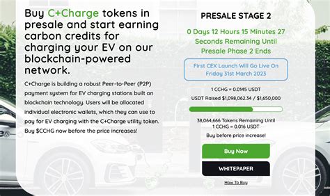 C Charge EV Blockchain Project Is Disrupting The Market Be Part Of The Revolution