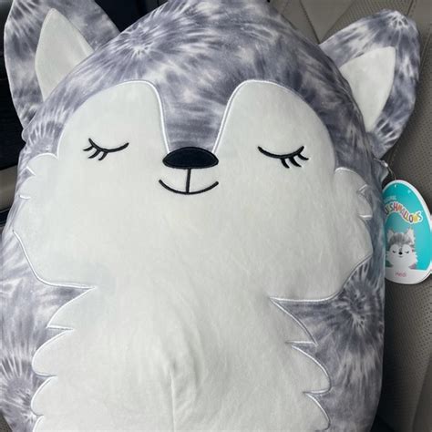 Kellytoy Toys Squishmallows 6 Heidi Husky Tie Dye Plush Toy Pillow