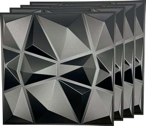 Black Geometric Pvc Acoustic Diffusion Panels 4 Philippines Ubuy