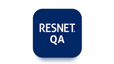 resnet launches new qa app for resnet rating providers and qads walls