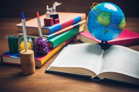 Open Textbook With Science Notes Premium Ai Generated Image