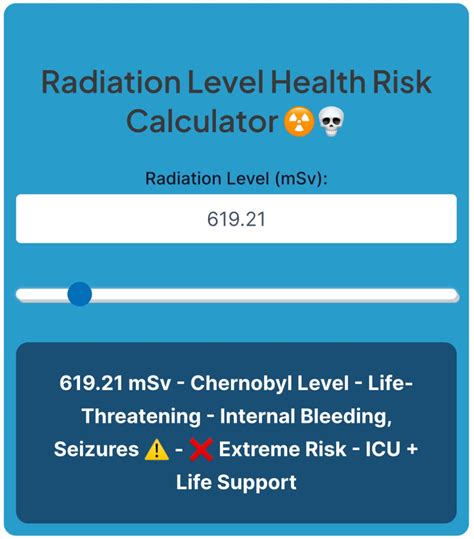 Radiation Dose Calculator