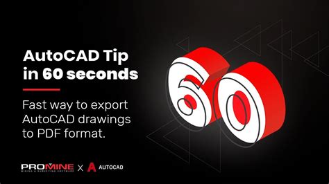 Fast Way To Export AutoCAD Drawings To PDF Format AutoCAD Tips In Seconds YouTube