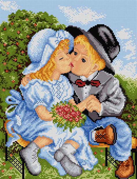 Първа целувка Бесплатные дизайны вышивки Вышивки дисней Дизайны вышивки