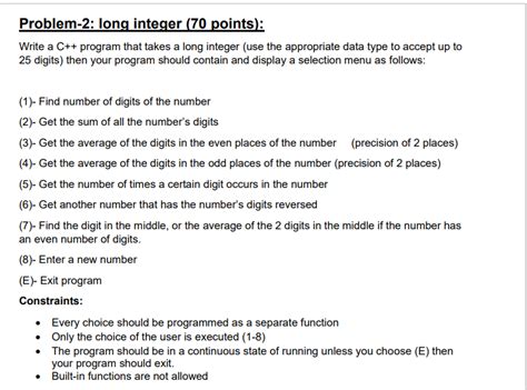 Solved C Language Array And Built In Function Not Allowed Chegg Com