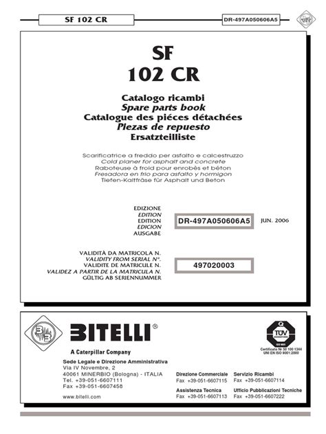 Sf102 Cr Bitelli Pdf