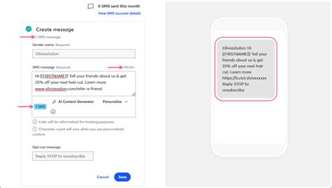 Create And Send An SMS Marketing Message
