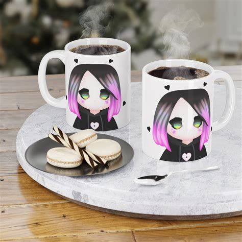 Chibi Kawaii Emo Girl C Ceramic Mugs 11oz 15oz 20oz Etsy