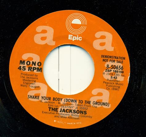 The Jacksons Shake Your Body Down To The Ground 1978 Vinyl Discogs
