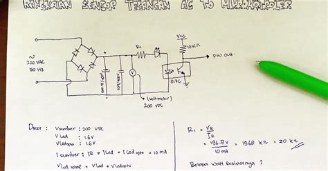 Rangkaian Sensor Tegangan Ac Arduino Ajifahreza