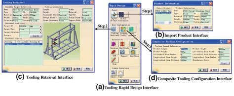 4 Main Interfaces Of Tooling Configuration Module Download Scientific