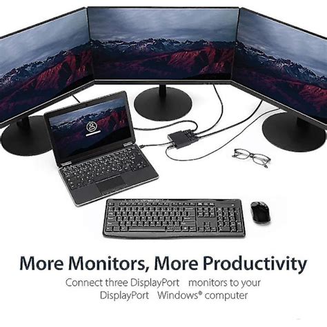 Fyndiq 8k Displayport Till 3 Displayport Splitter Mst Hub Multi Monitor Splitter 3 Dp Monitor