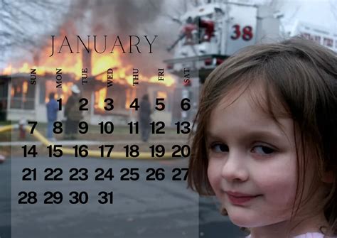 Printable 2024 Meme Calendar Etsy Meme Calendar Calendar Funny