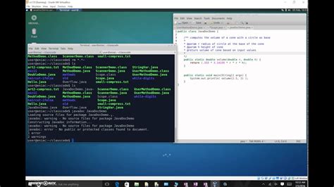 Java Documenation Javadoc Demonstration Youtube