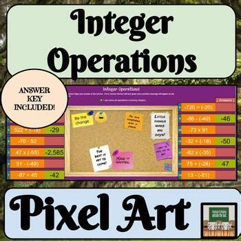 Integer Operations Adding And Subtracting Integers Multiplying Integers