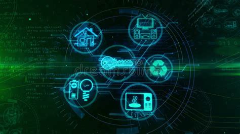 IOT Internet Of Things Concept With Devices Symbols Animation Stock Video Video Of Modern