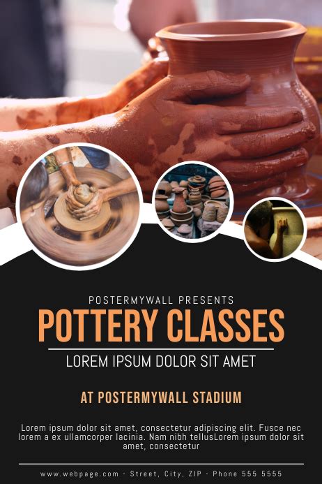 Pottery Classes Flyer Design Template Postermywall