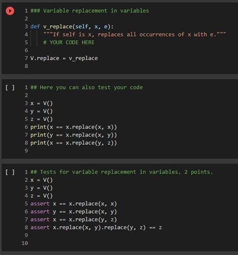 Solved Variable Replacement In Variables Def Chegg Com