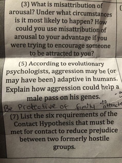 Solved 3 What Is Misattribution Of Arousal Under What Solved 3 What Is Misattribution Of Arousal Under What