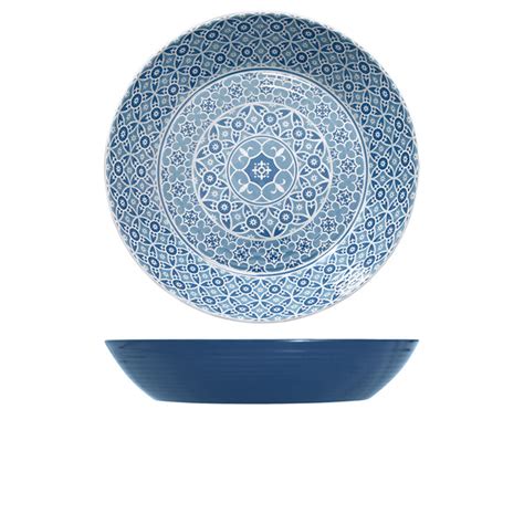 Marrakesh Bowl 425cm 75l Blue Grey Melamine Home Dining Large Bowl