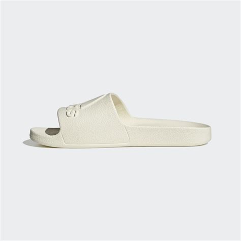 Adidas Adilette Aqua Slides White Adidas Uae