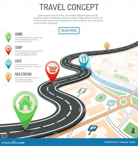 Map Gps Navigation App Ux Ui Concept Mobile Map Application Smartphone App Search Map