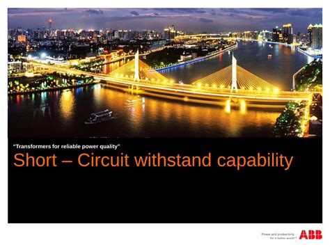 Pdf Short Circuit Withstand Capability Circuit Withstand