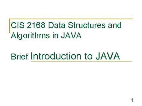 Cis 2168 Data Structures And Algorithms In Java