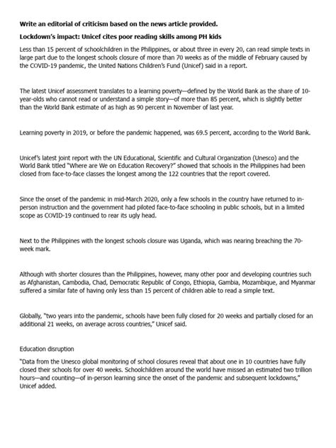 Editorial Writing Fact Sheet Pdf