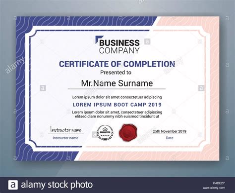 Multipurpose Professional Certificate Template Design For Print With Boot Camp Certificate