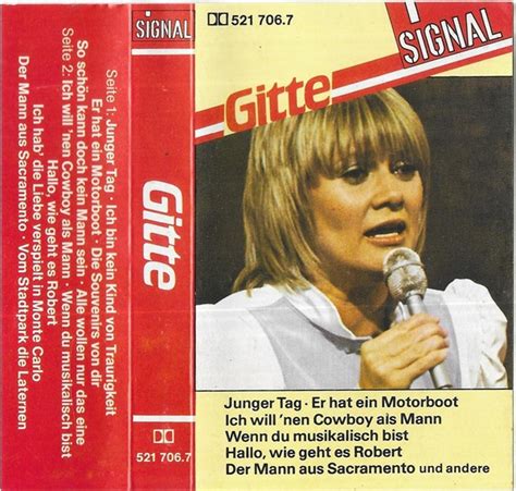 Gitte Gitte Cassette Discogs