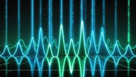 Abstract Digital Wave Visualization Representing Sound And Technology Premium Ai Generated Image
