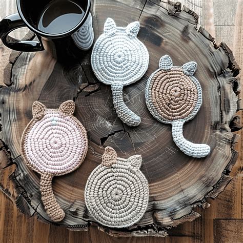 39 Cat Coaster Crochet Patterns Perfect Projects For Cat Lovers Everywhere