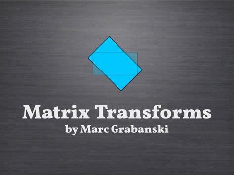 css svg matrix transforms