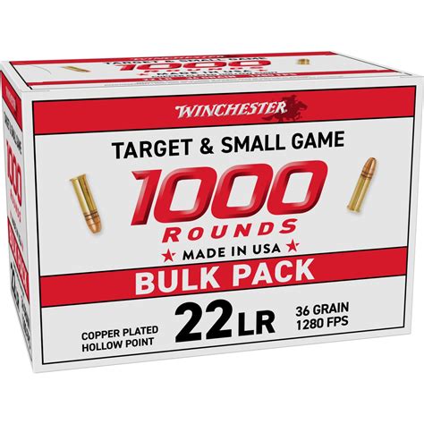 Winchester Ammunition Usa White Box 22 Lr 36 Grain Hollow Point