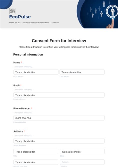 Free Interview Form Template To Edit Online