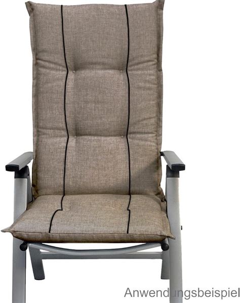 Hochlehner Auflage Wall Street Beige Sessel Gartenstuhl Kissen Gartenmöbel Amazonde Garten