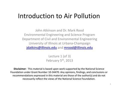Ppt Introduction To Air Pollution Powerpoint Presentation Free Download Id 3146708